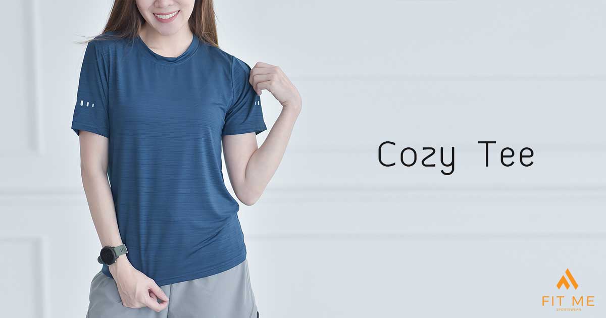 เสื้อกีฬาผู้หญิง เสื้อวิ่งแขนสั้น แห้งไวมาก รุ่น Cozy Tee