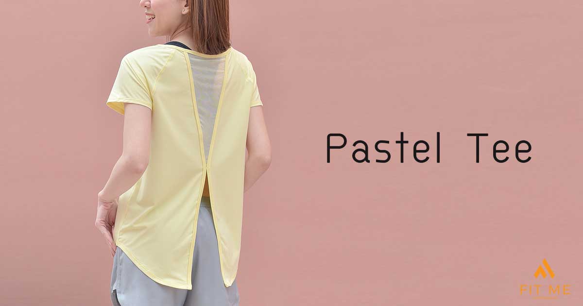 เสื้อออกกำลังกายแขนสั้น สำหรับผู้หญิง Pastel Tee - Fit Me Sportswear